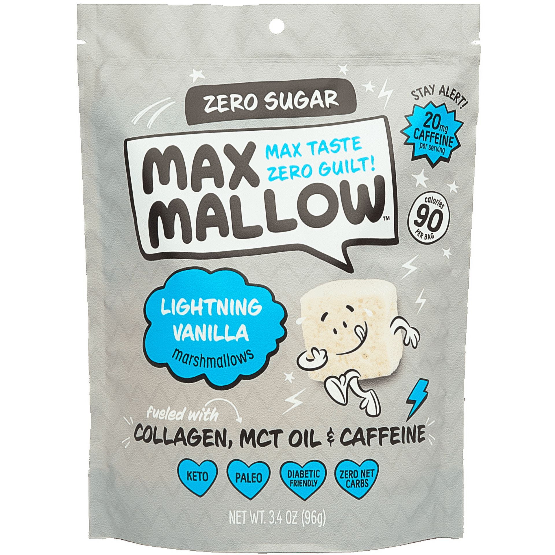 Know Brainer Max Mallow Lightning Vanilla- Guilt-Free & Zero Sugar ...