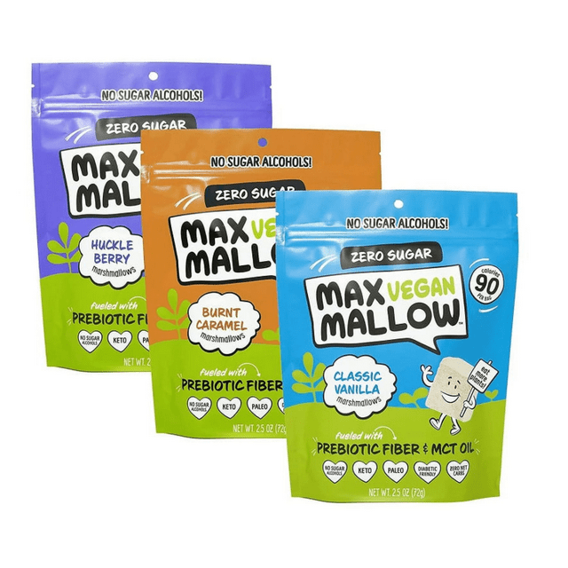 Know Brainer Max Mallow Vegan Marshmallows - [3 Pack - 2.5 OZ Each ...