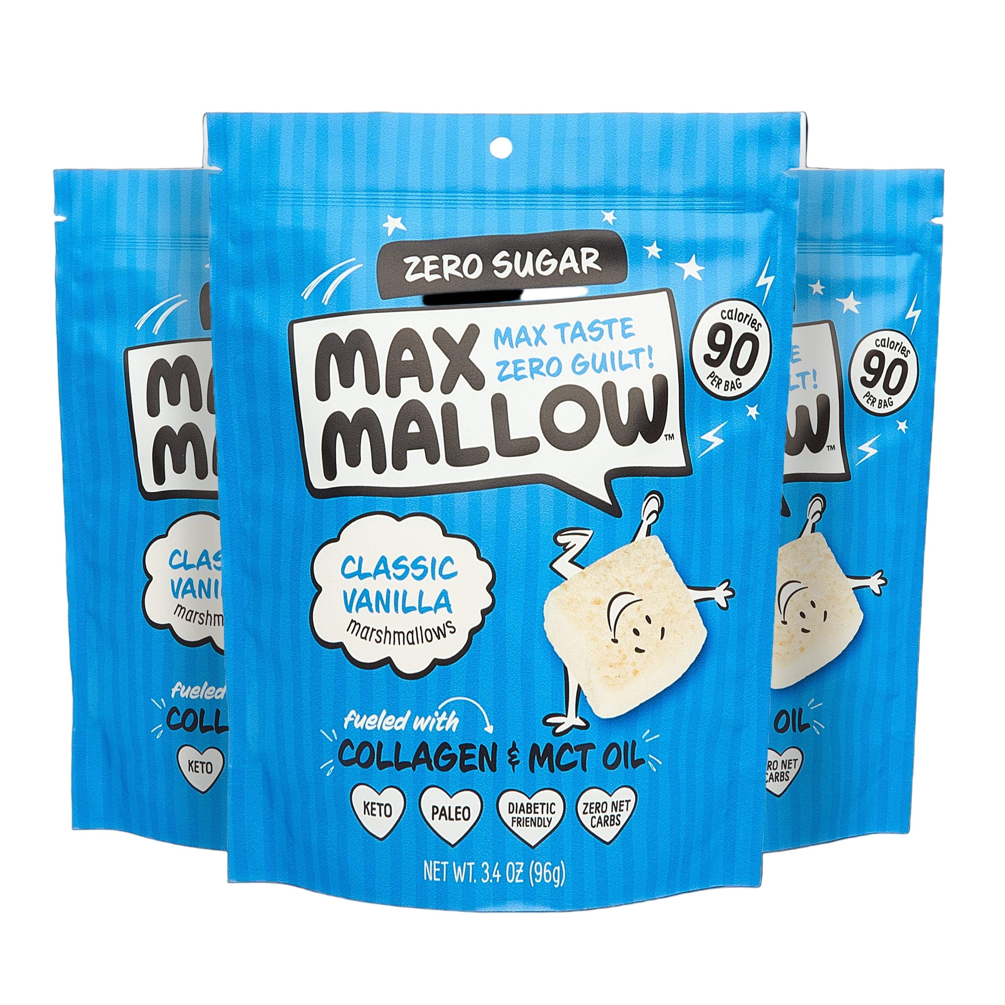 Know Brainer Keto Gluten-Free Treats, Max Mallow Low Carb Marshmallows ...