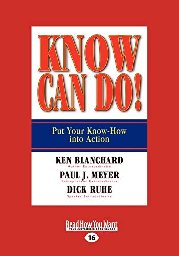 Pre-Owned Know Can Do!: Put Your Know-How Into Action (Paperback ...