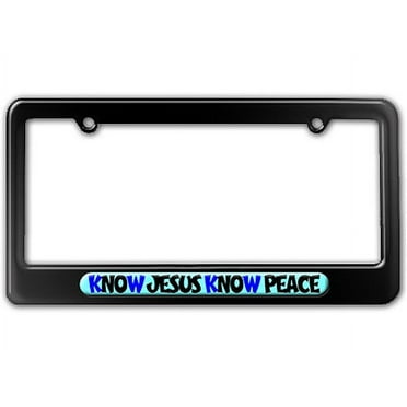 Faith with Cross, Religious Christian Pink License Plate Tag Frame ...