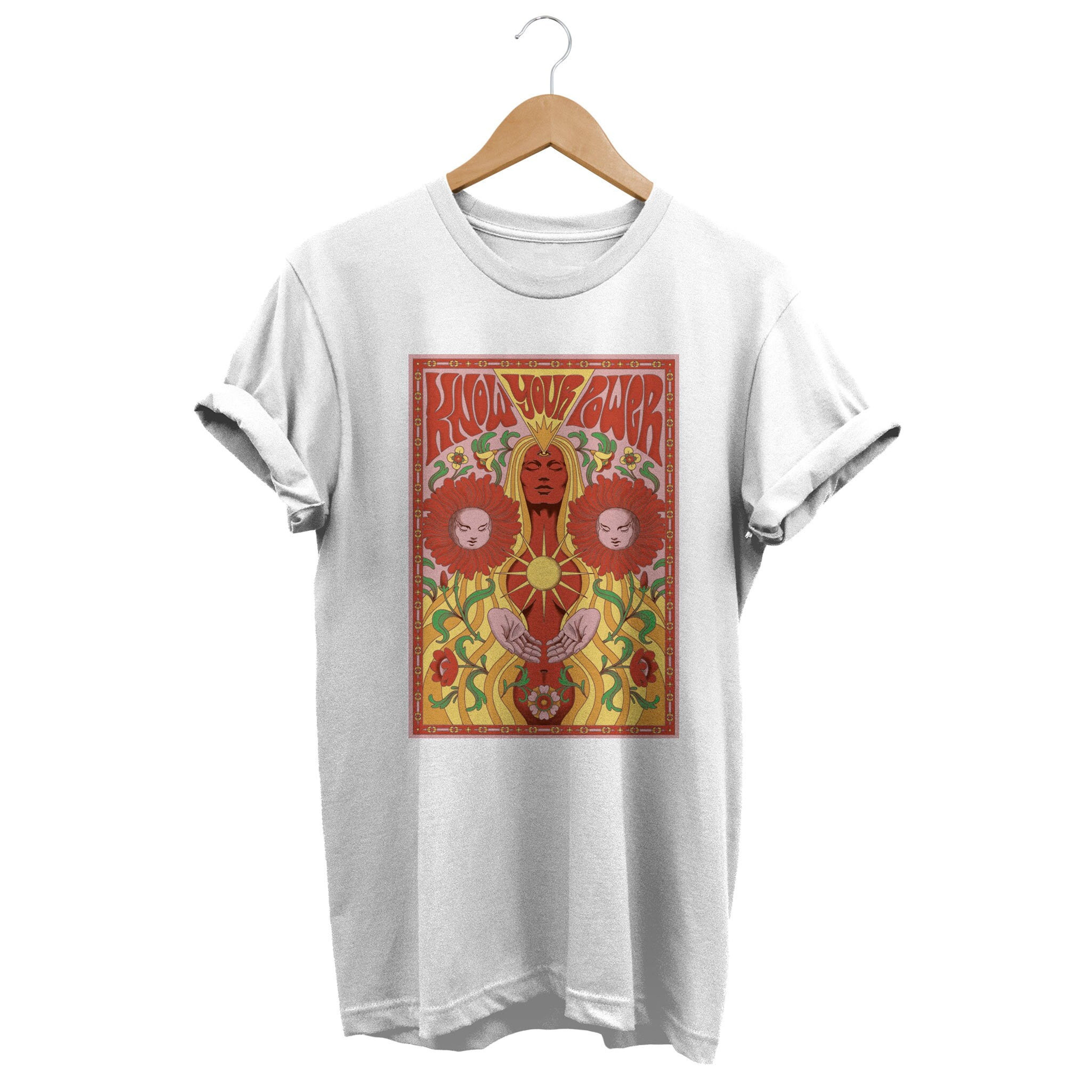 Know Your Power T-shirt, Feminist Shirt, Girl Power, Grunge Clothing, Retro Apparel, Gender ...