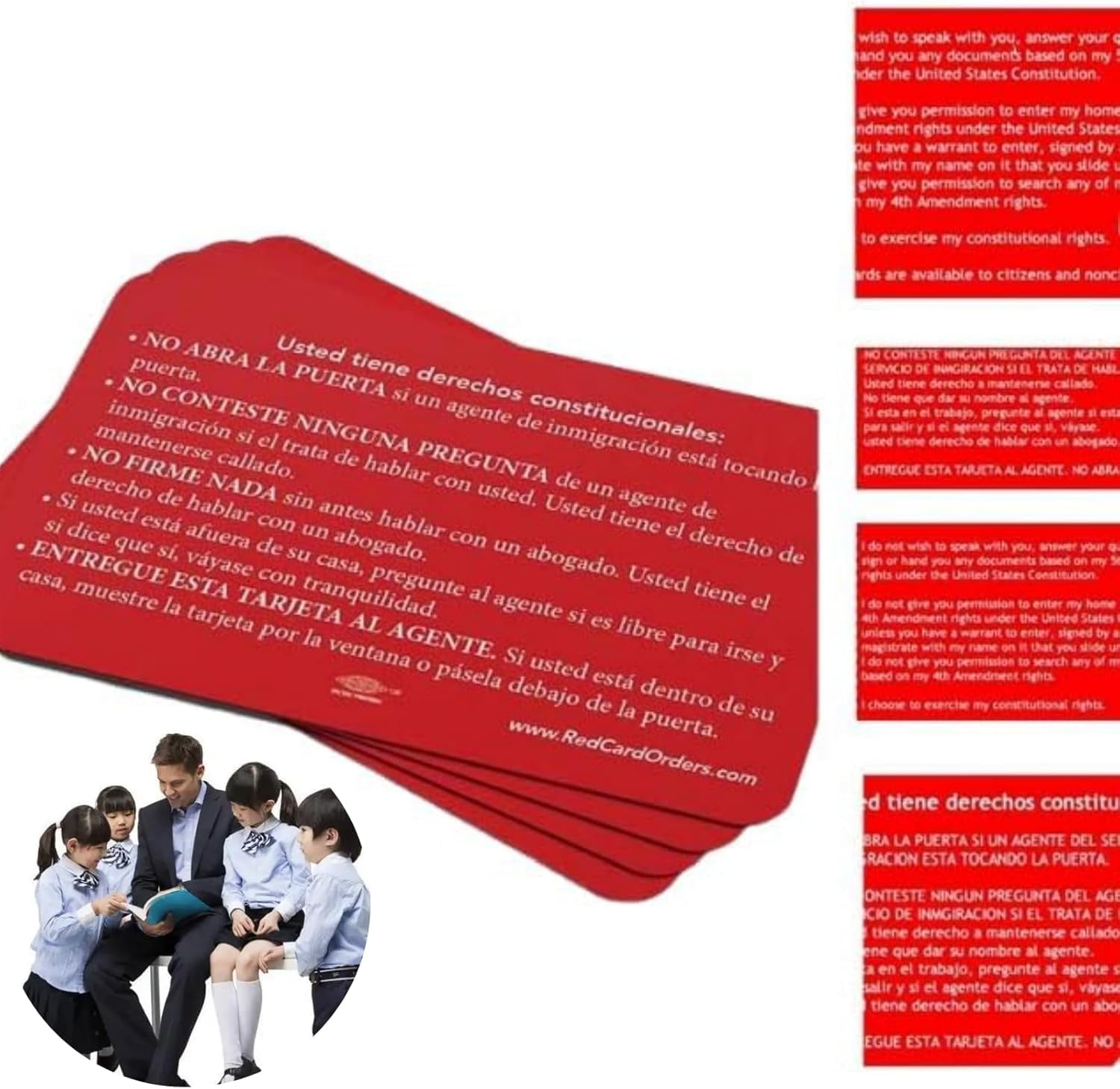 Know Your Rights Card - U.S. Citizenship, Constitutional Rights Cards ...