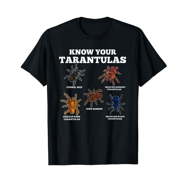 Know Your Tarantula Mexican Baboon Chilean Spider T-Shirt - Walmart.com
