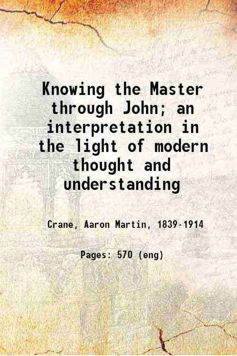Knowing the Master through John; an interpretation in the light of ...