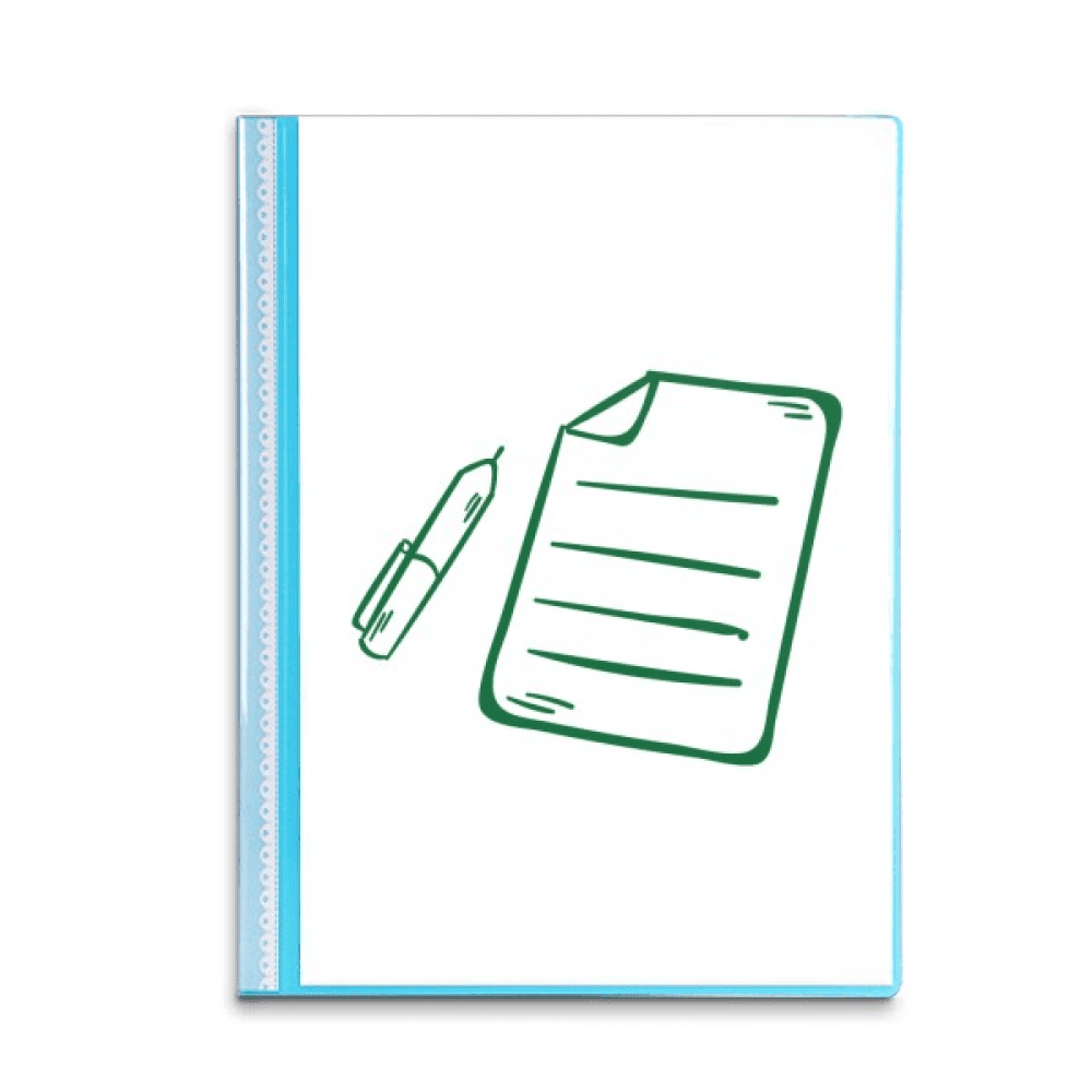 Knowledge Classroom Paper Pen Writing Book Sheet Protectors Portfolio ...