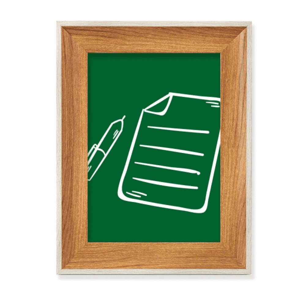 Knowledge Classroom Paper Pen Writing Desktop Wooden Photo Frame ...
