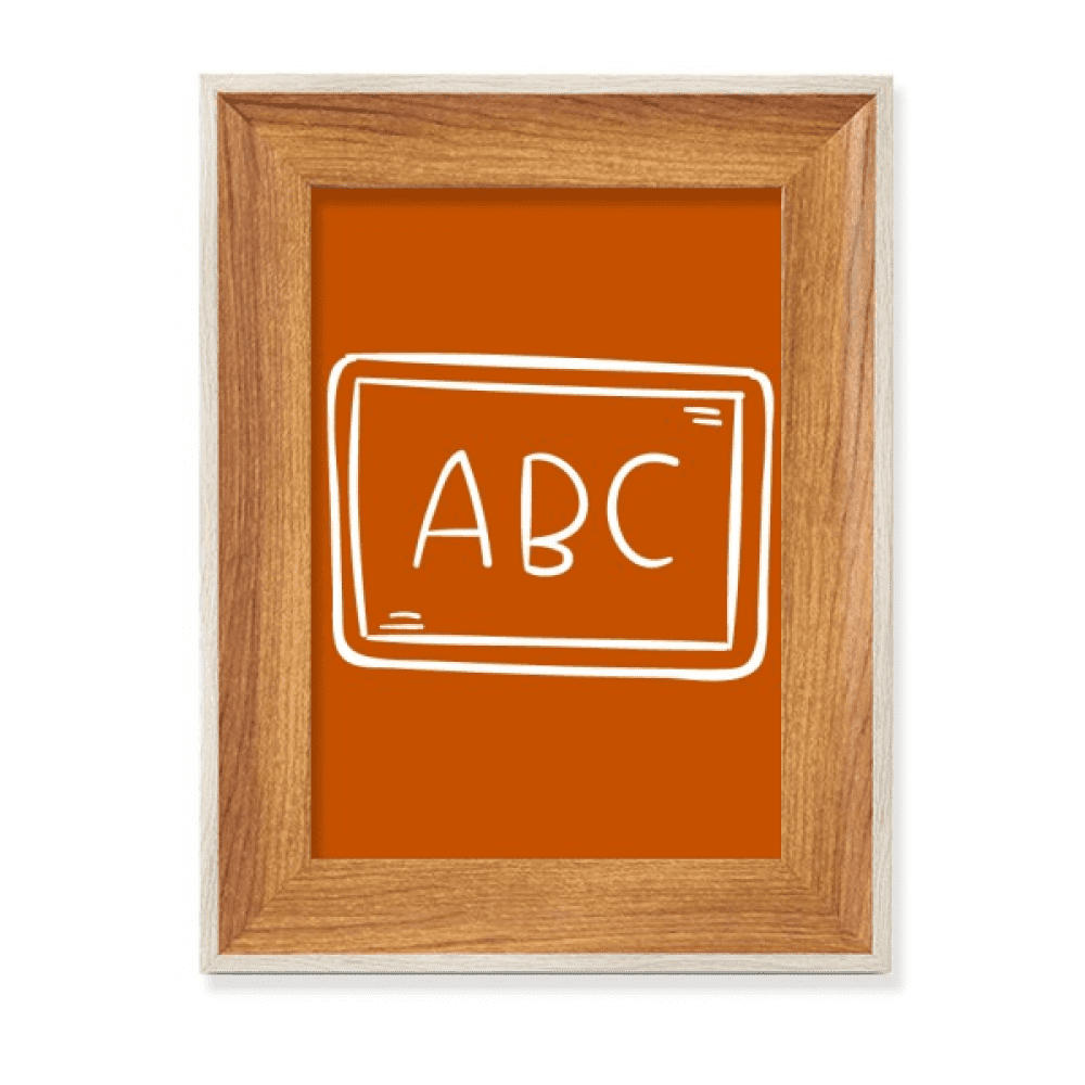 Knowledge Display English Alphabet Blackboard Desktop Wooden Photo ...