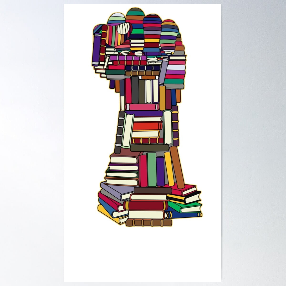 Knowledge Is Power 2.0 Poster Wall Art, Modern Wall Decor For Living ...