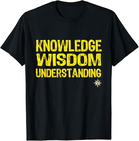 Knowledge Wisdom Understanding Allah 7 Crescent 5 percent T-Shirt ...