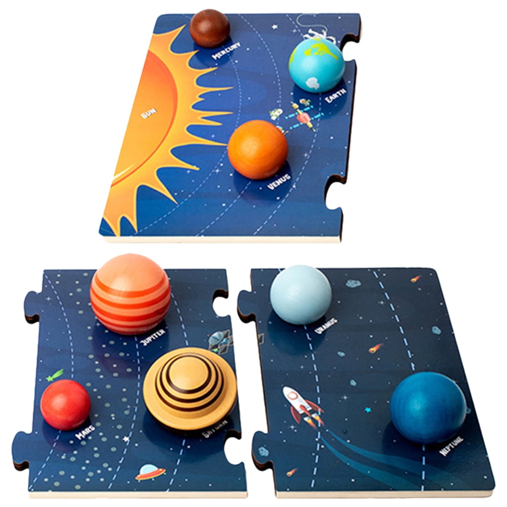 Knowledge of The Eight Planets Puzzles Children Solar System Toys Toy's ...