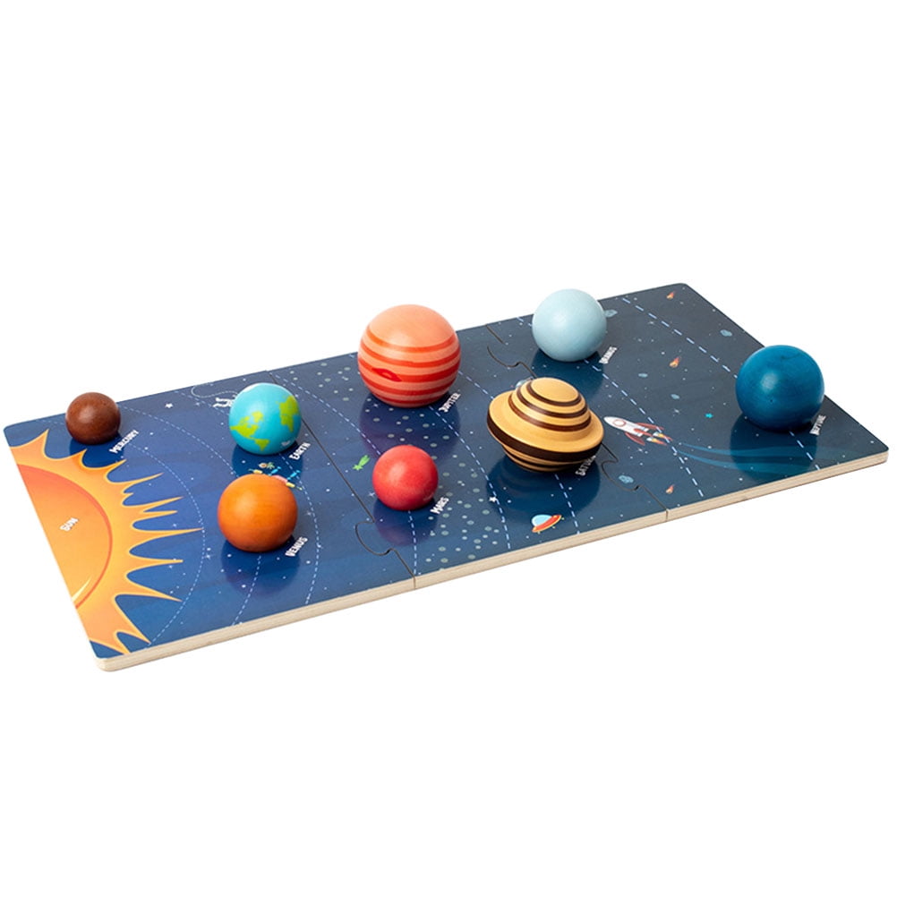 Knowledge of The Eight Planets Toys Puzzle for Kids Wooden Planets ...