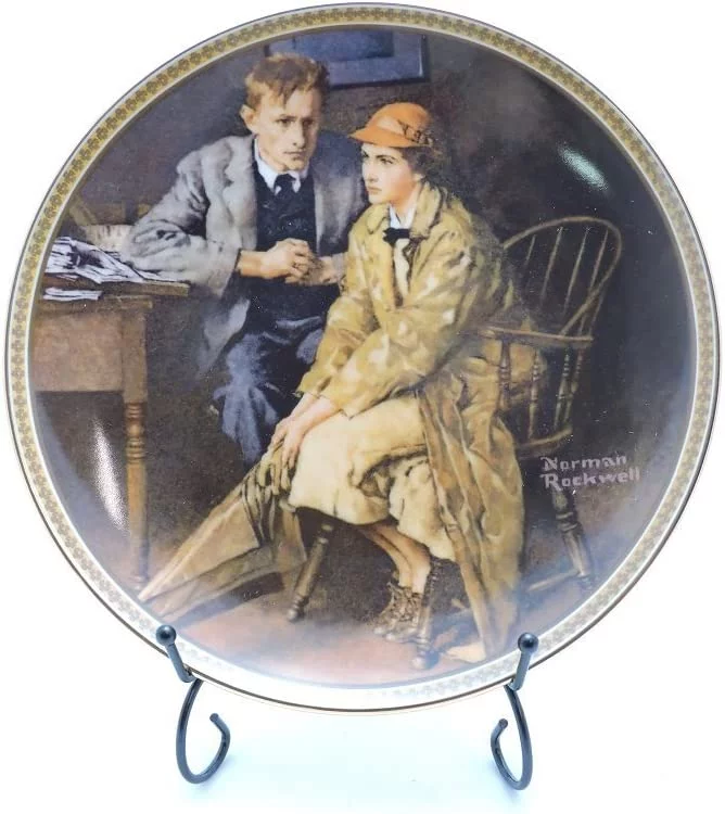 Knowles c1983 Confiding in the Den Norman Rockwell plate Rediscovered ...