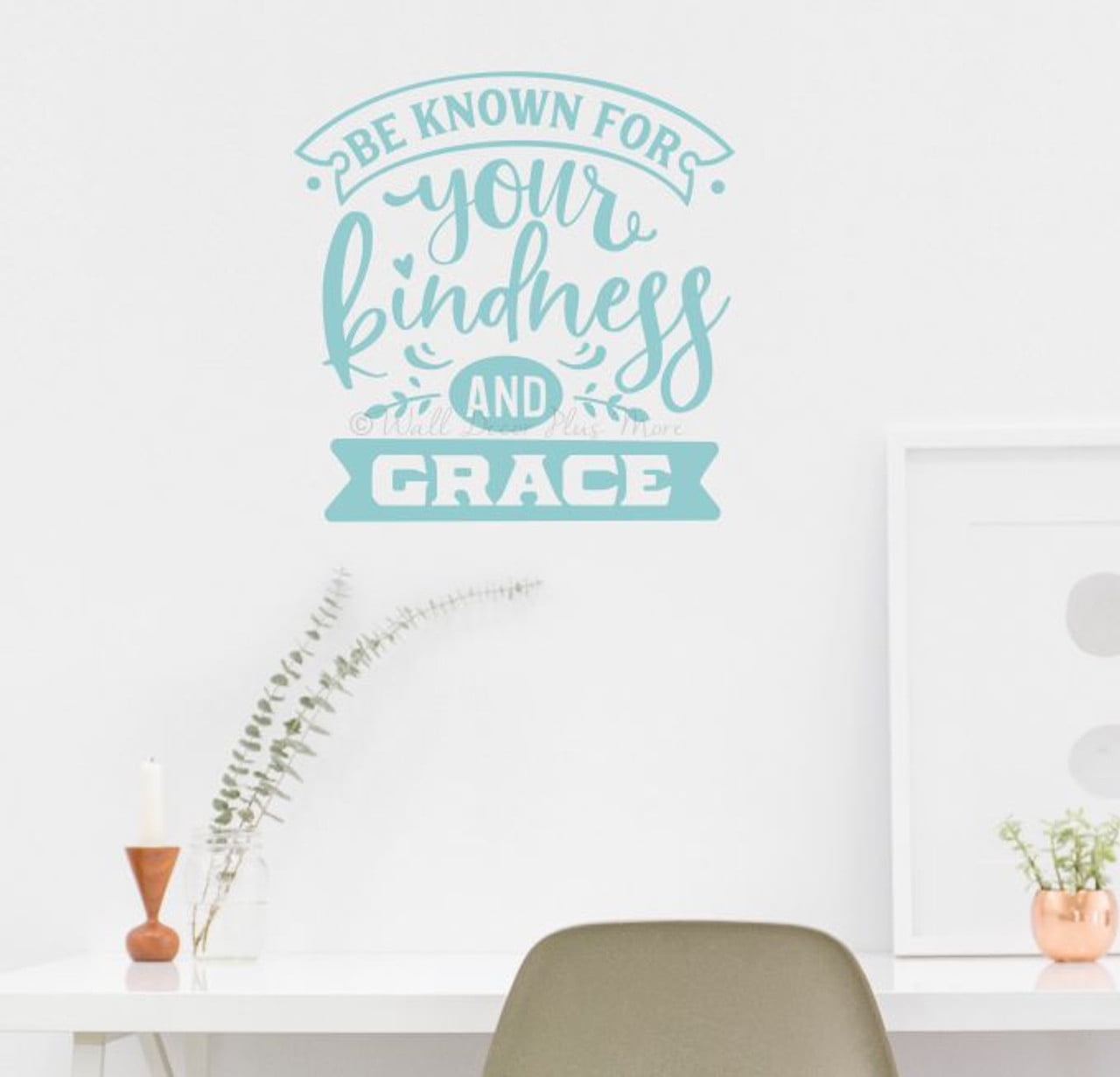Be Known For Your Kindness Grace Wall Decals Quotes Motivational ...