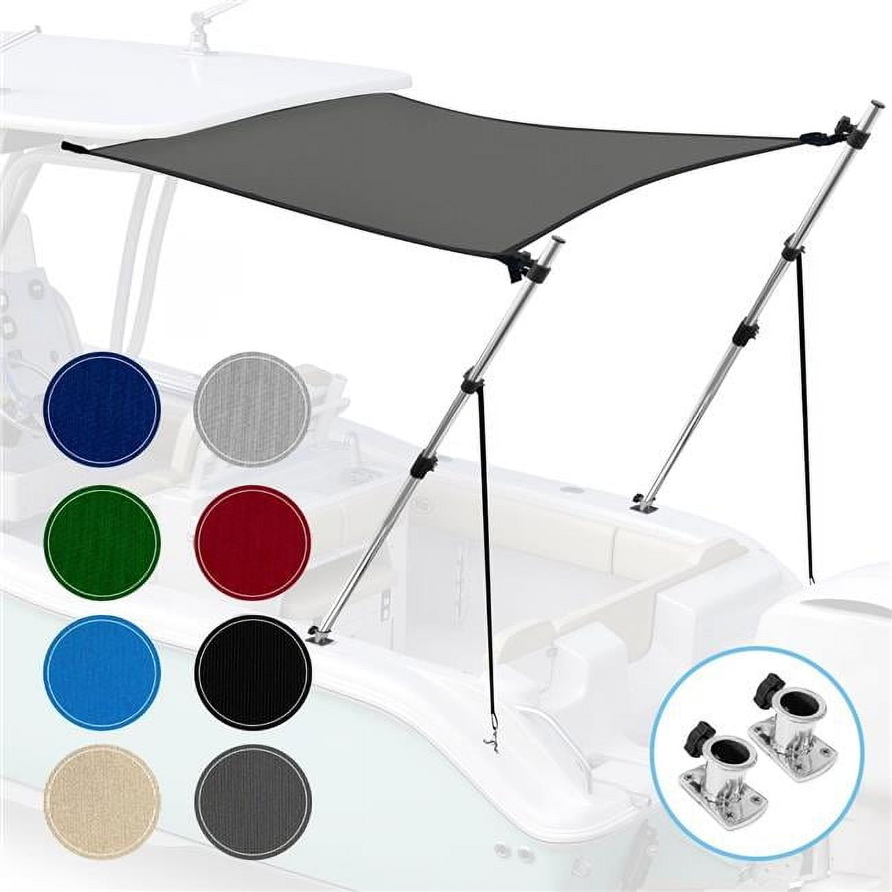 KNOX Universal T-Top Extension Bimini Tops, Boat Shade Kit, 900D Canvas ...