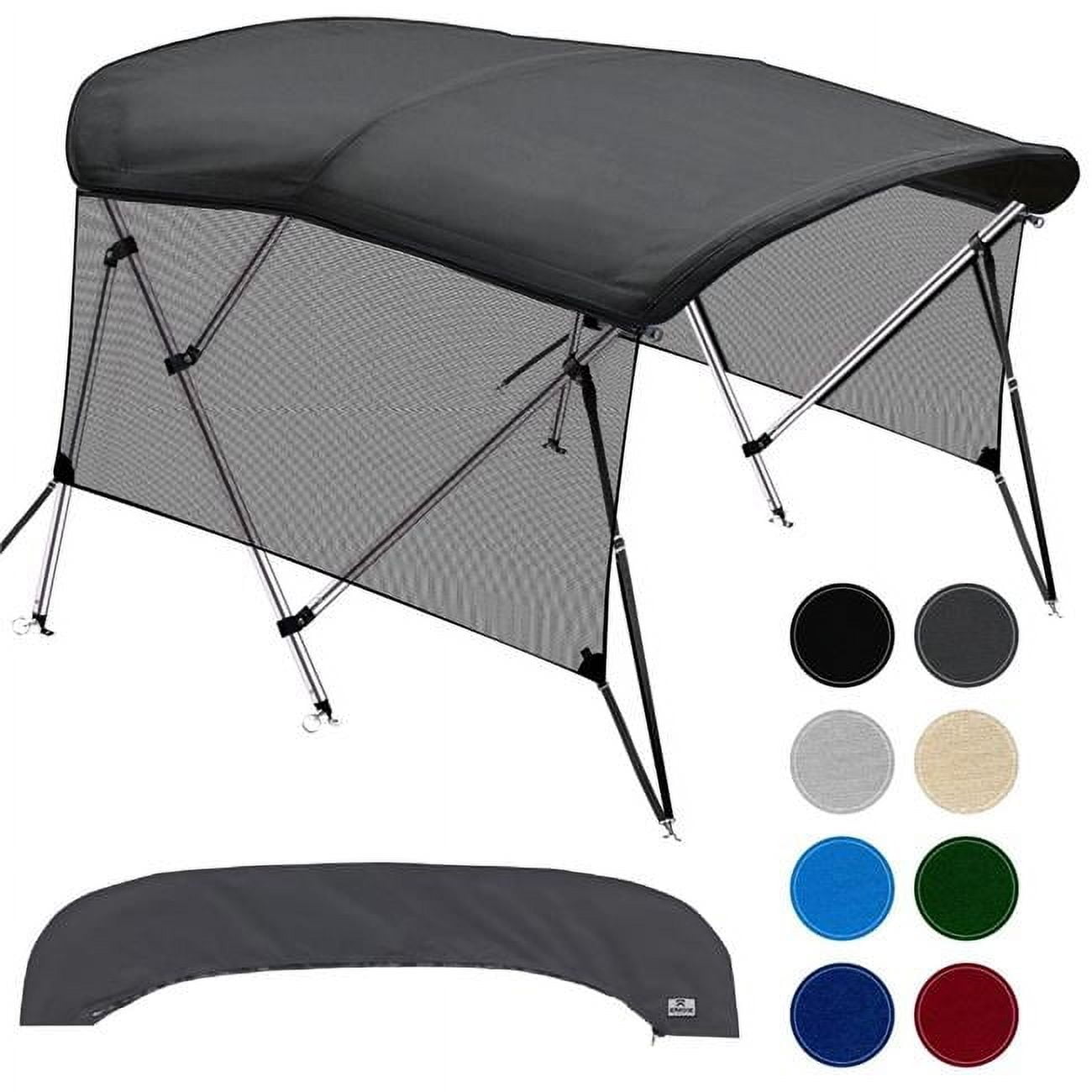 Knox B31-T31A-Z3 61-66 in. Universal 3 Bow Bimini Tops for Boats with ...