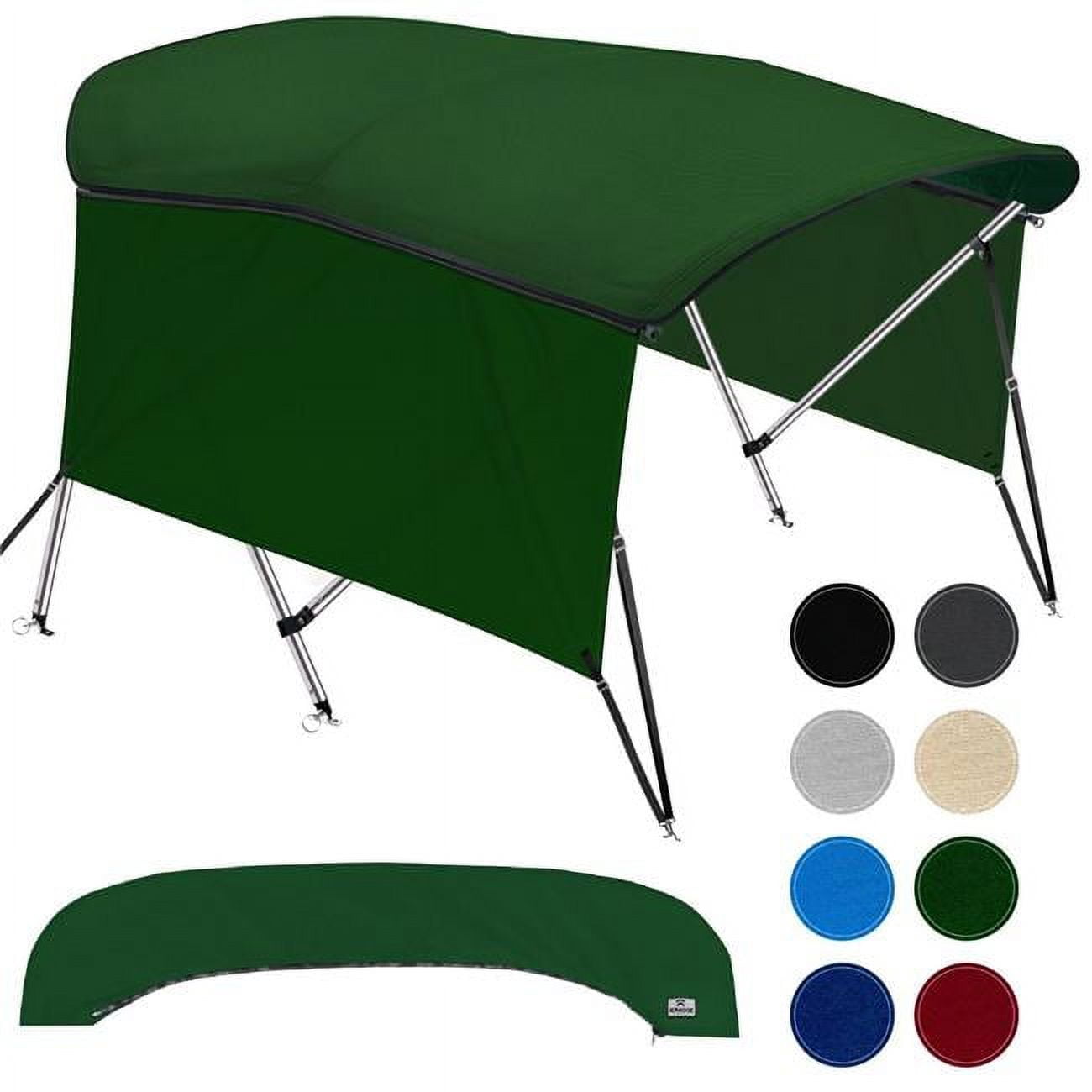 Knox B32-T32H-H3 67-72 in. Universal 3 Bow Bimini Tops with Detachable ...