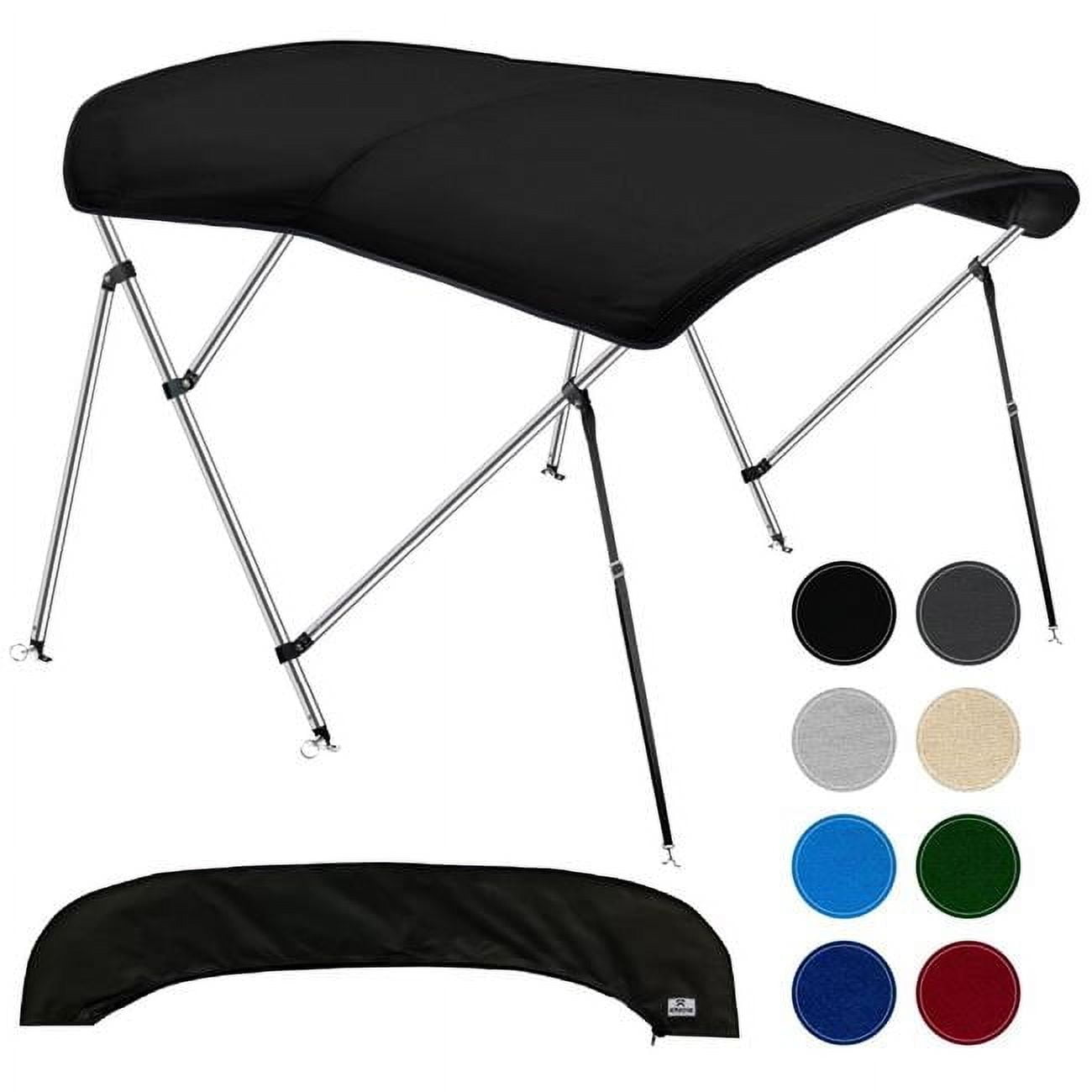 Knox B34-T34C 6 ft. x 46 x 79-84 in. 3-Bow Boat Bimini Top - 900D ...