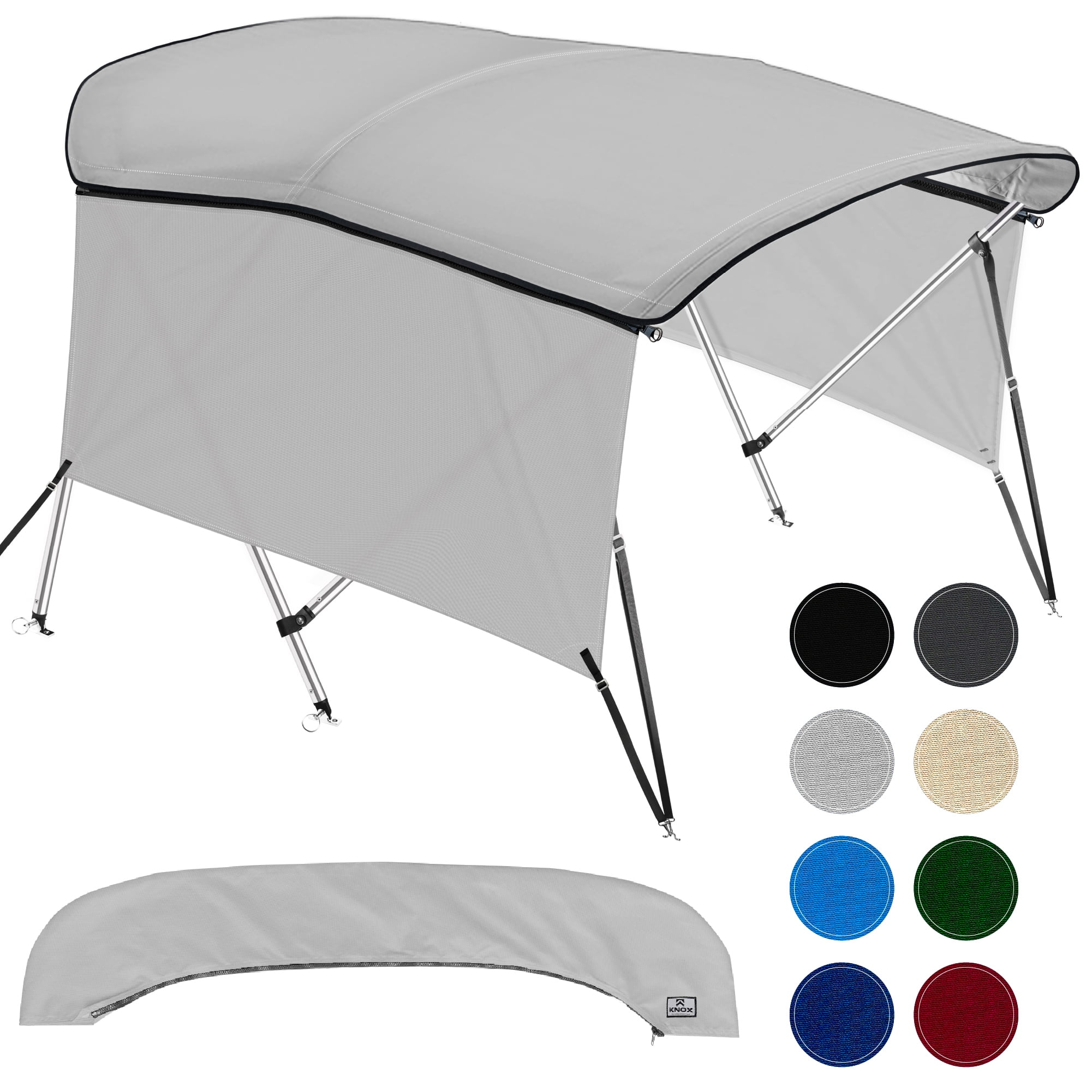 Knox B34-T34F-F3 79-84 in. Universal 3 Bow Bimini Tops for Boats with ...
