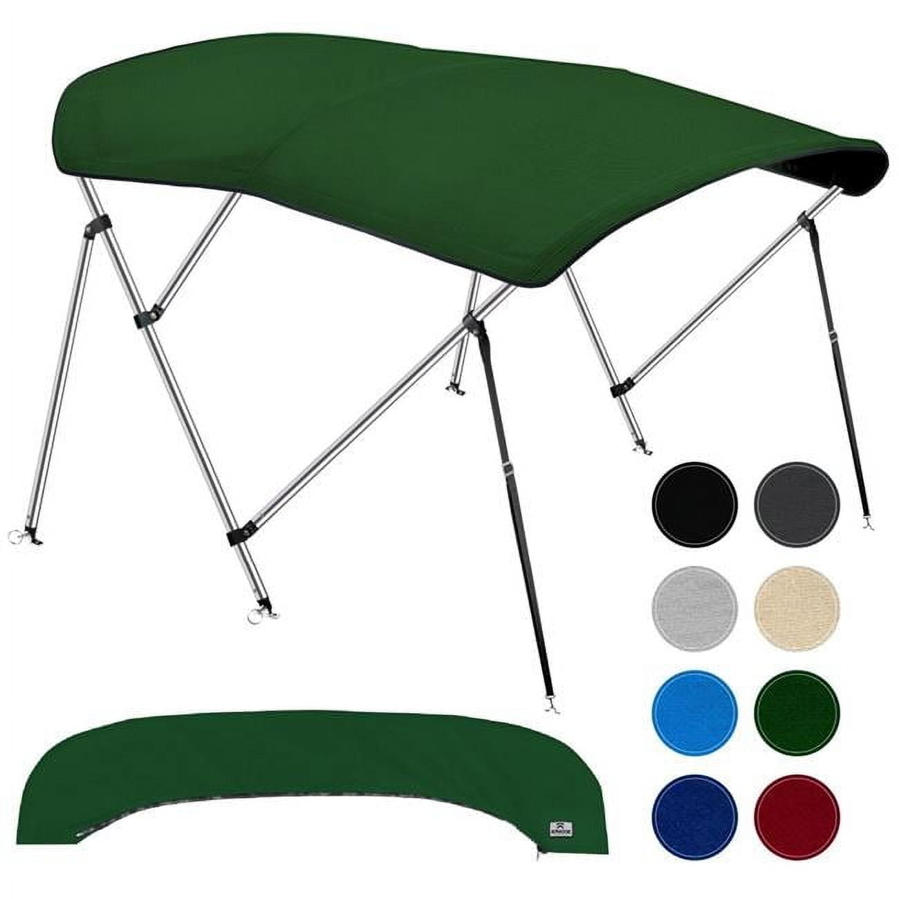Knox B35-T35H 85-90 in. Bass Boat 3 Bow Bimini Tops for Boats, Hunter ...
