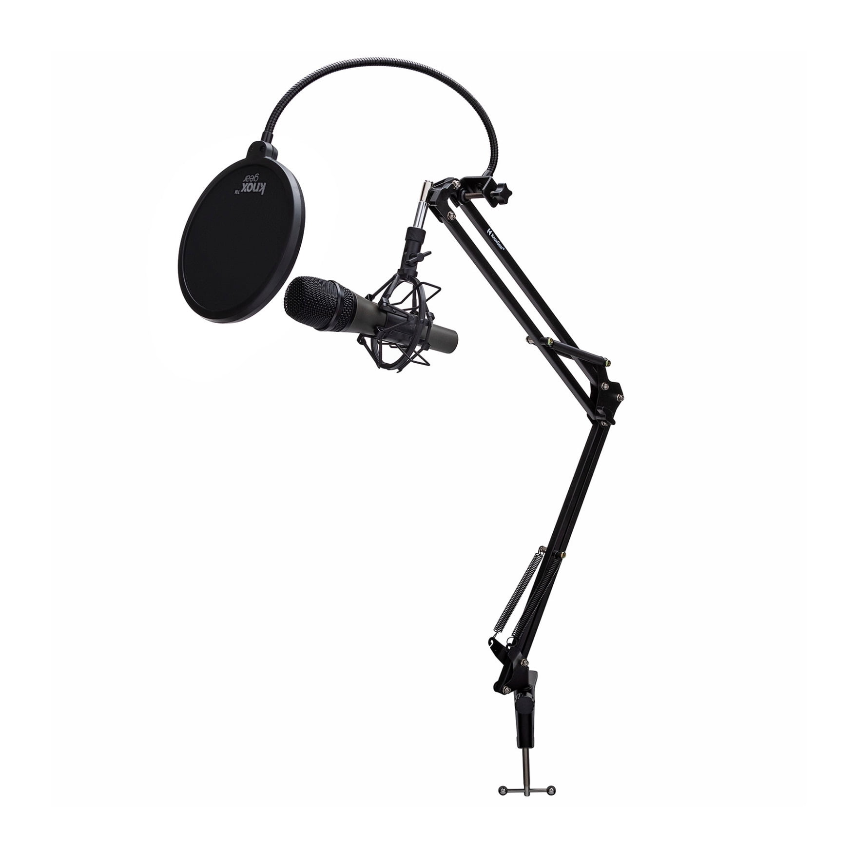 Knox Gear HDM-100 Cardioid XLR Microphone Bundle with Boom Scissor ...
