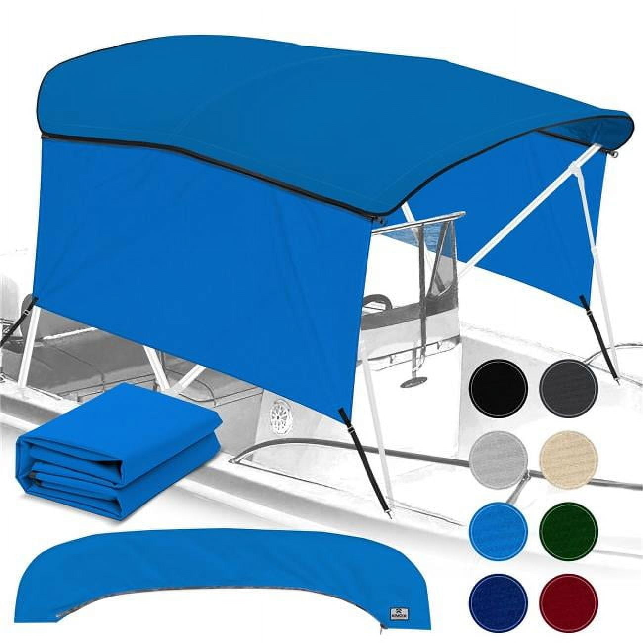 Knox T30B-B3 54-60 in. Universal 3 Bow Bimini Top with Storage Boot for ...