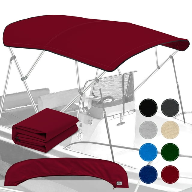 Knox T42D 67-72 in. Universal 4 Bow Bimini Top with Zip-On Storage Boot ...