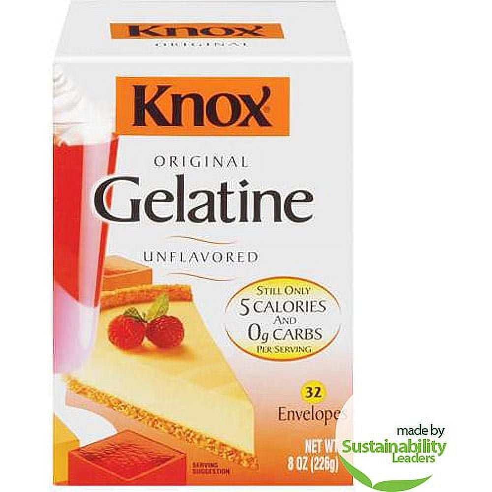 Knox Unflavored Gelatine For Recipes, 32 ct/8 oz - Walmart.com