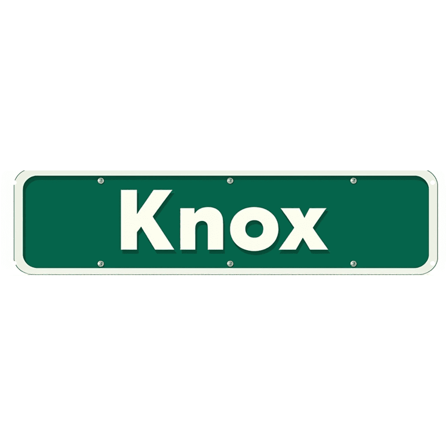 Knox Vintage Tin Sign - 16x4 Inches - Ideal for Ranch, Man Cave Decor ...