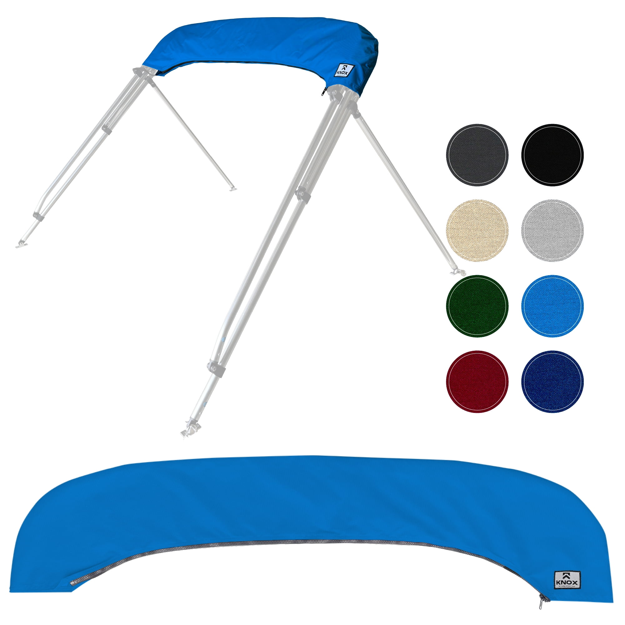 Knox W6BLU 91-96 in. 900D Marine Grade Canvas Bimini Top Boot Cover ...