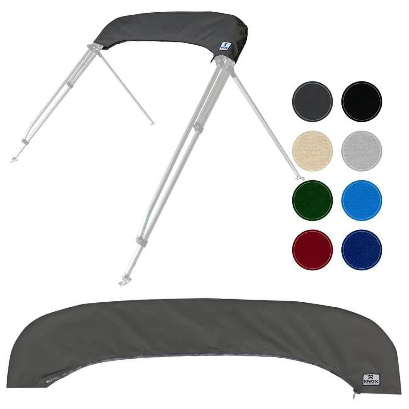 Knox W6GRY 91-96 in. 900D Marine Grade Canvas Bimini Top Boot Cover ...