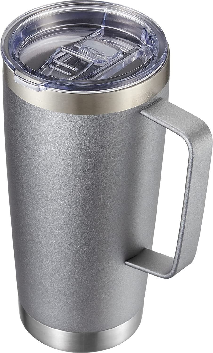 Knpot 20 Oz Tumbler Mug with Lid and 2 Straws, Insulated Travel Coffee Mug with Handle, Double ...