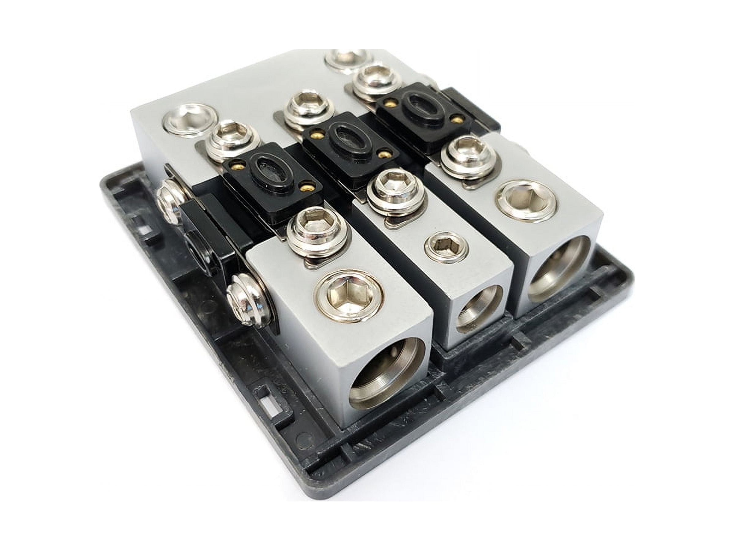 KnuKonceptz Bassik High Current 3 Way 0 Gauge Fuse Distribution Block ...