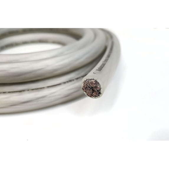 KnuKonceptz Kolossus Flex Silver OFC 8 Gauge Power Battery Wire Copper ...