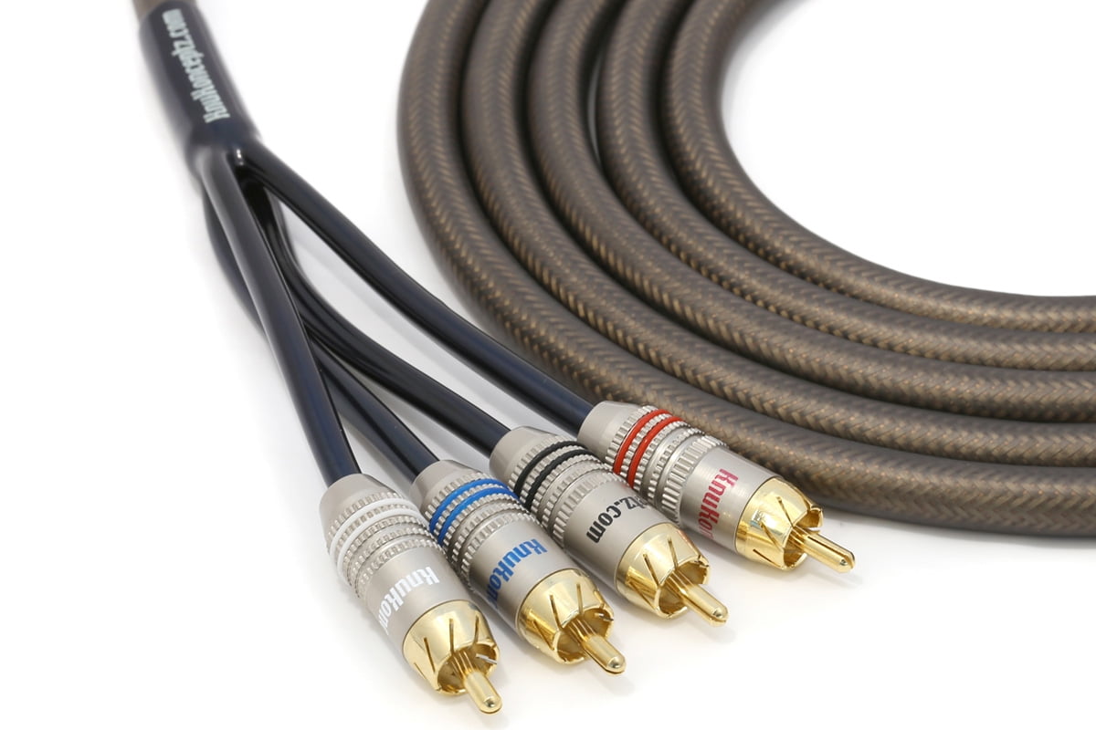 KnuKonceptz Krystal Kable 4 Channel 6M Twisted Pair RCA Cable - Walmart.com