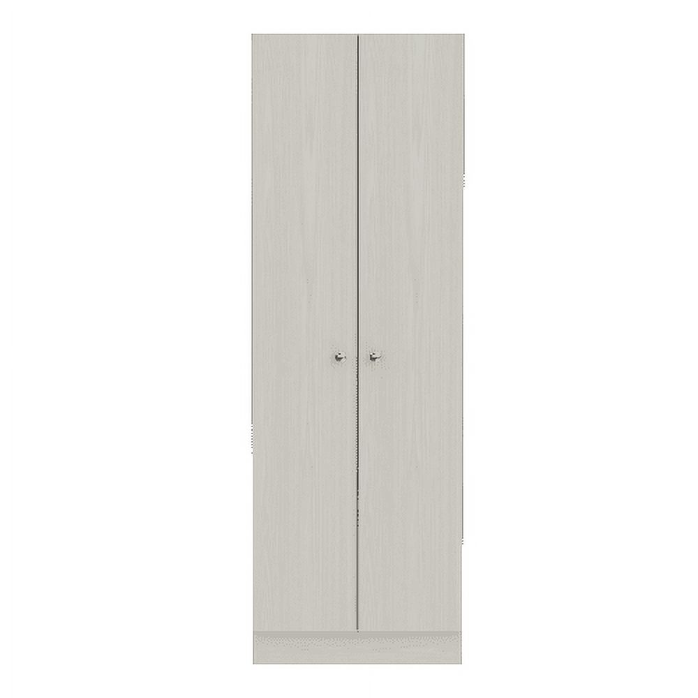 Knubmt 2 Door Kitchen Pantry Cabinet with 5 Inner Shelves and Handle ...