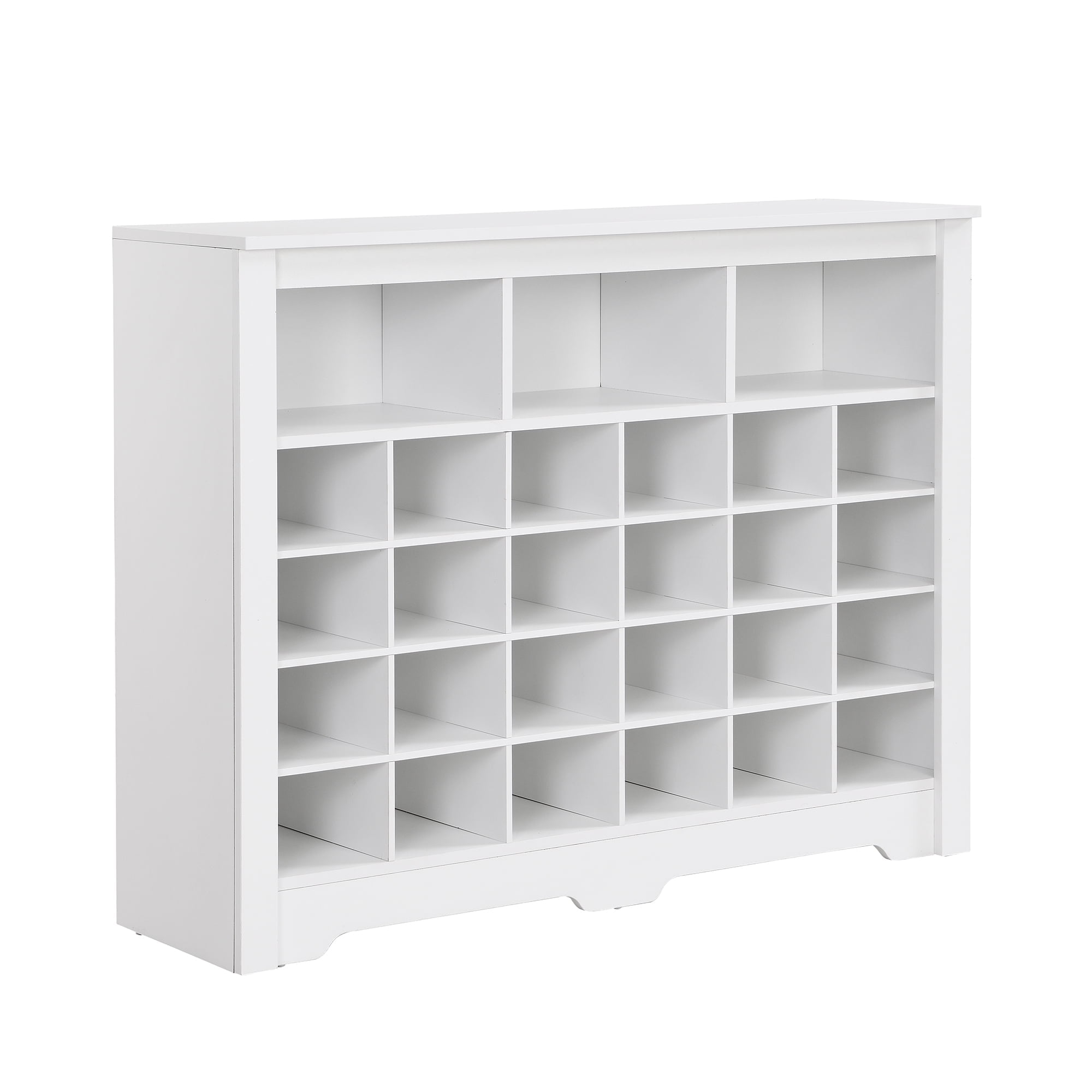 Knubmt 24 Shoes Cubby Console Shoes Storage Cabinet for Hallway ...