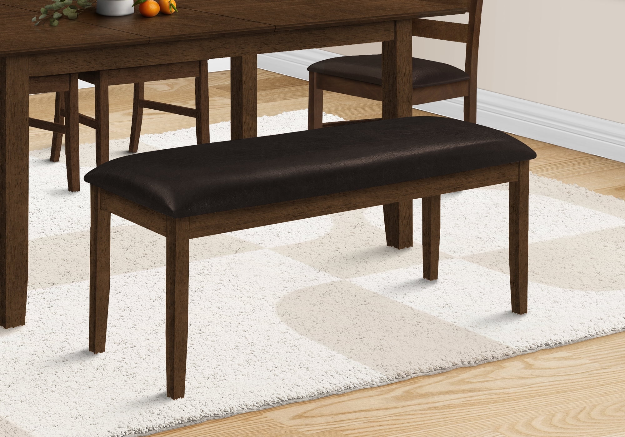 Knubmt 48" Rectangular Dining Bench with Wood Frame, Upholstered ...