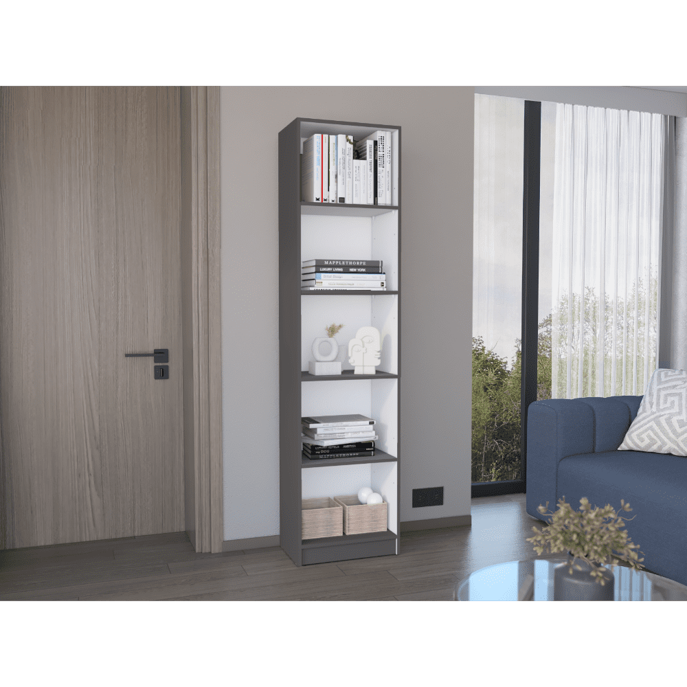 Knubmt 5 Shelf Open Book Storage Rack Bookshelf Bookcase for Home ...