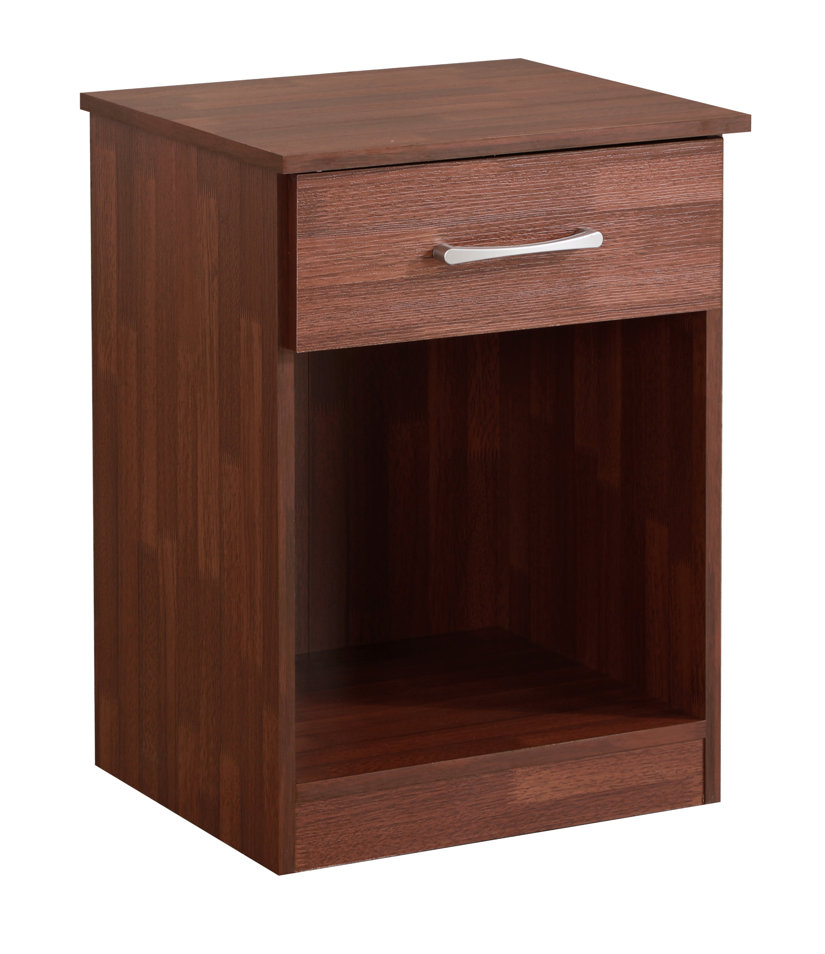 Knubmt Beside Table with 1 Drawer and Open Shelf, Nightstand for Home ...