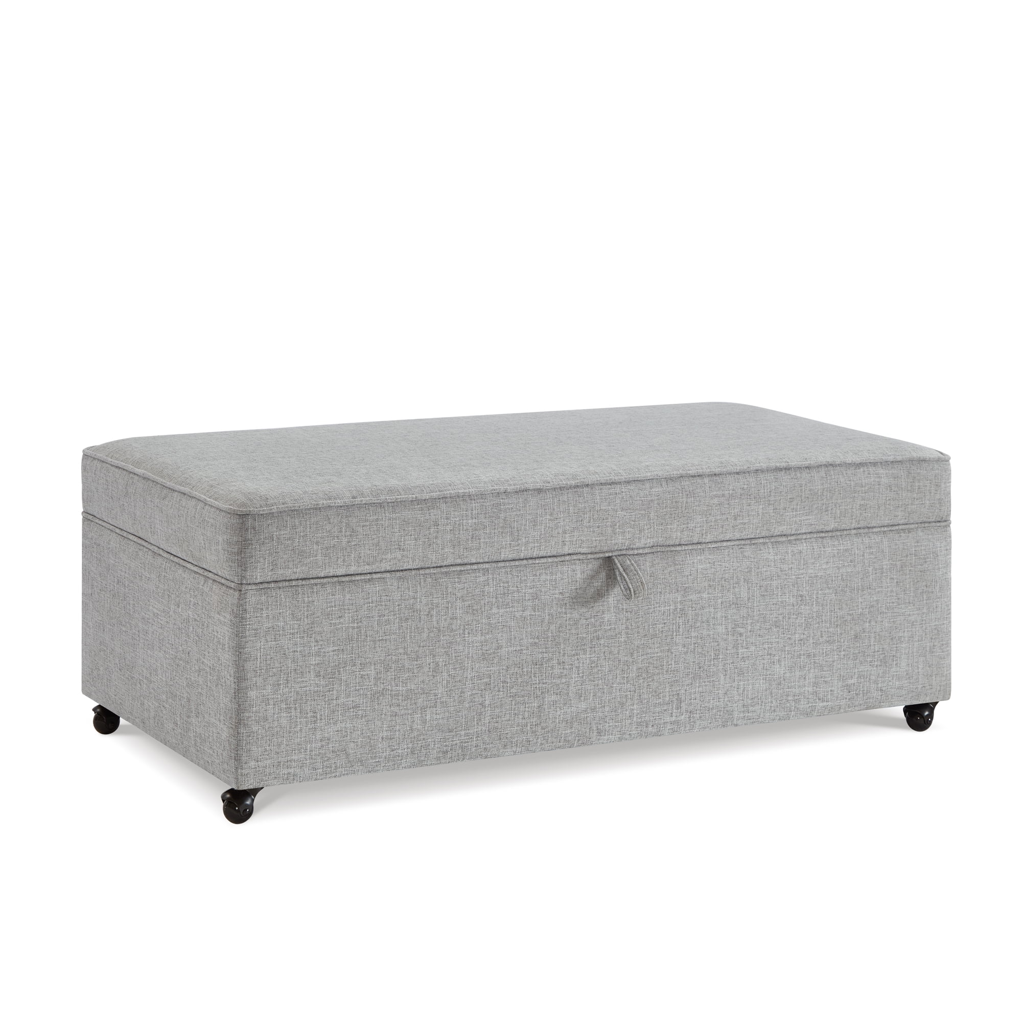 Knubmt Comfort Large Storage Bench with Wheels, Line Storage Ottoman ...