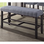 Accent Chair Bench, Tan, Wood, Living Room Lounge Cafe Lobby ...