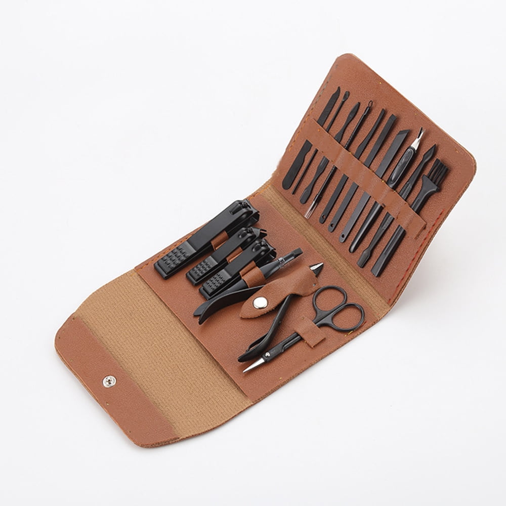 Knubmt Pack of 16 Nail Care Tools Set Stainless Steel Nail Clipper ...