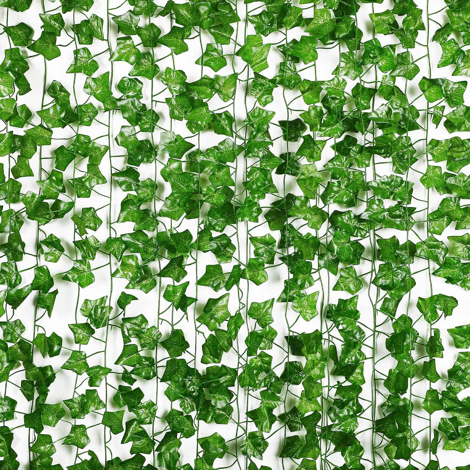 Knubmt Pack of 36 Fake Vines Leaves Cute Artificial Hanging Ivy Vines ...