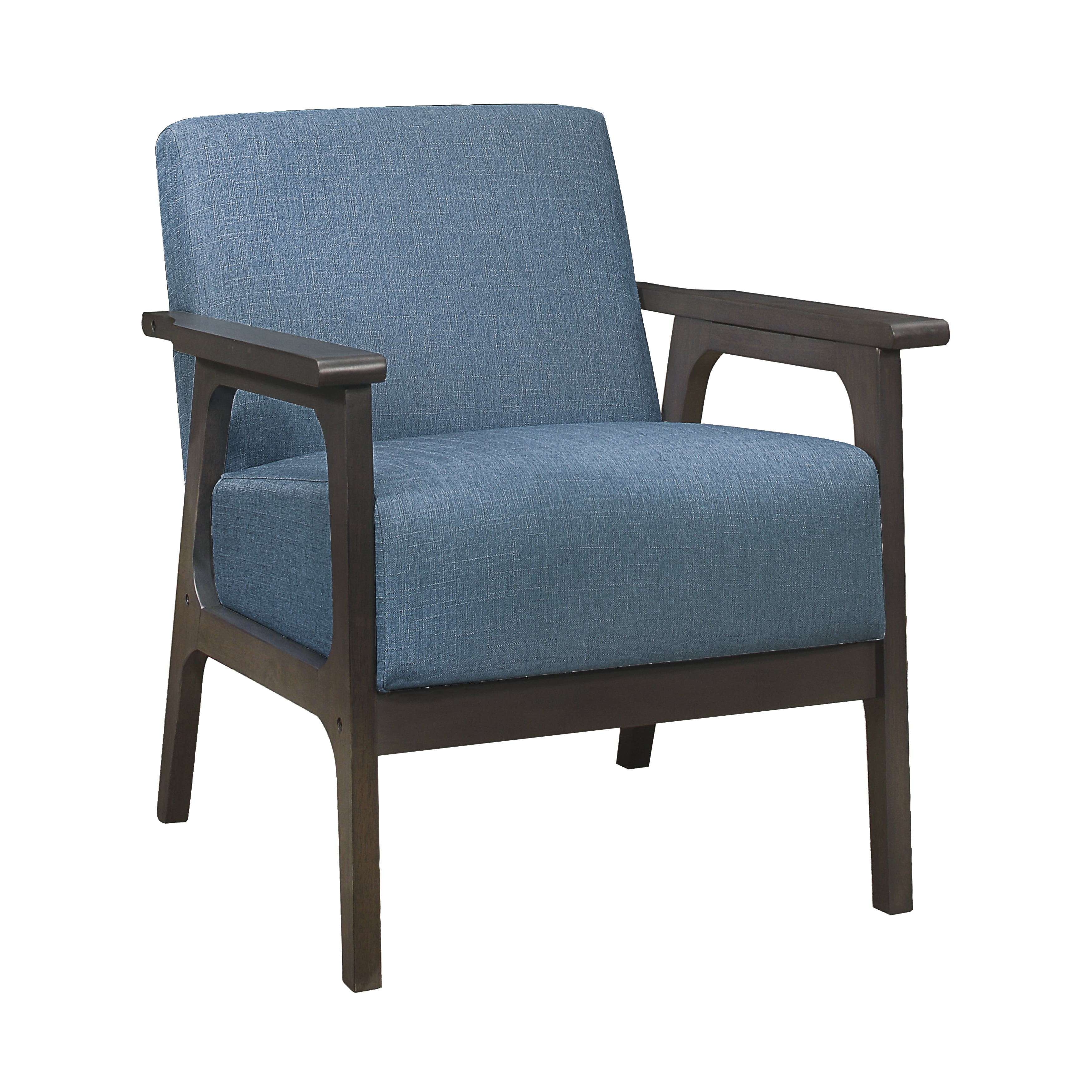 Knubmt Single Seat Sofa Armchair with Solid Wood Frame, Fabric ...