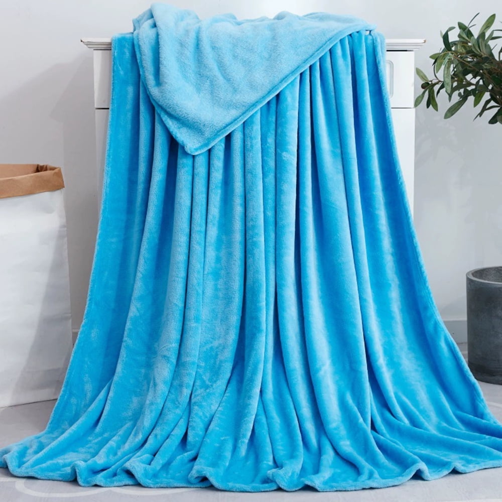 Knubmt Soft Fleece Blanket Lightweight Breathable Plush Blankets for ...