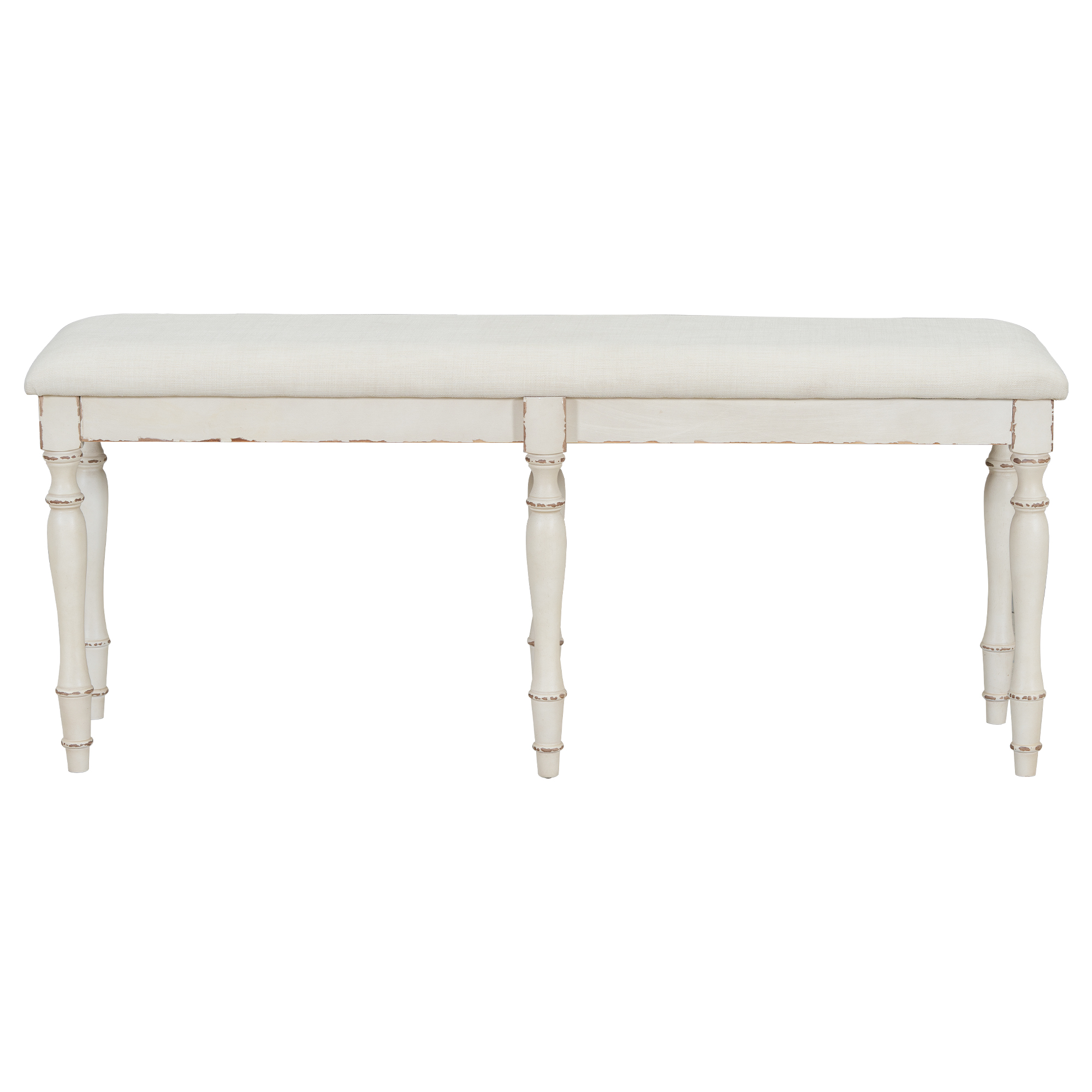 Knubmt Upholstered Dining Bench with Wood Legs, 50.4inch Dining Bench ...