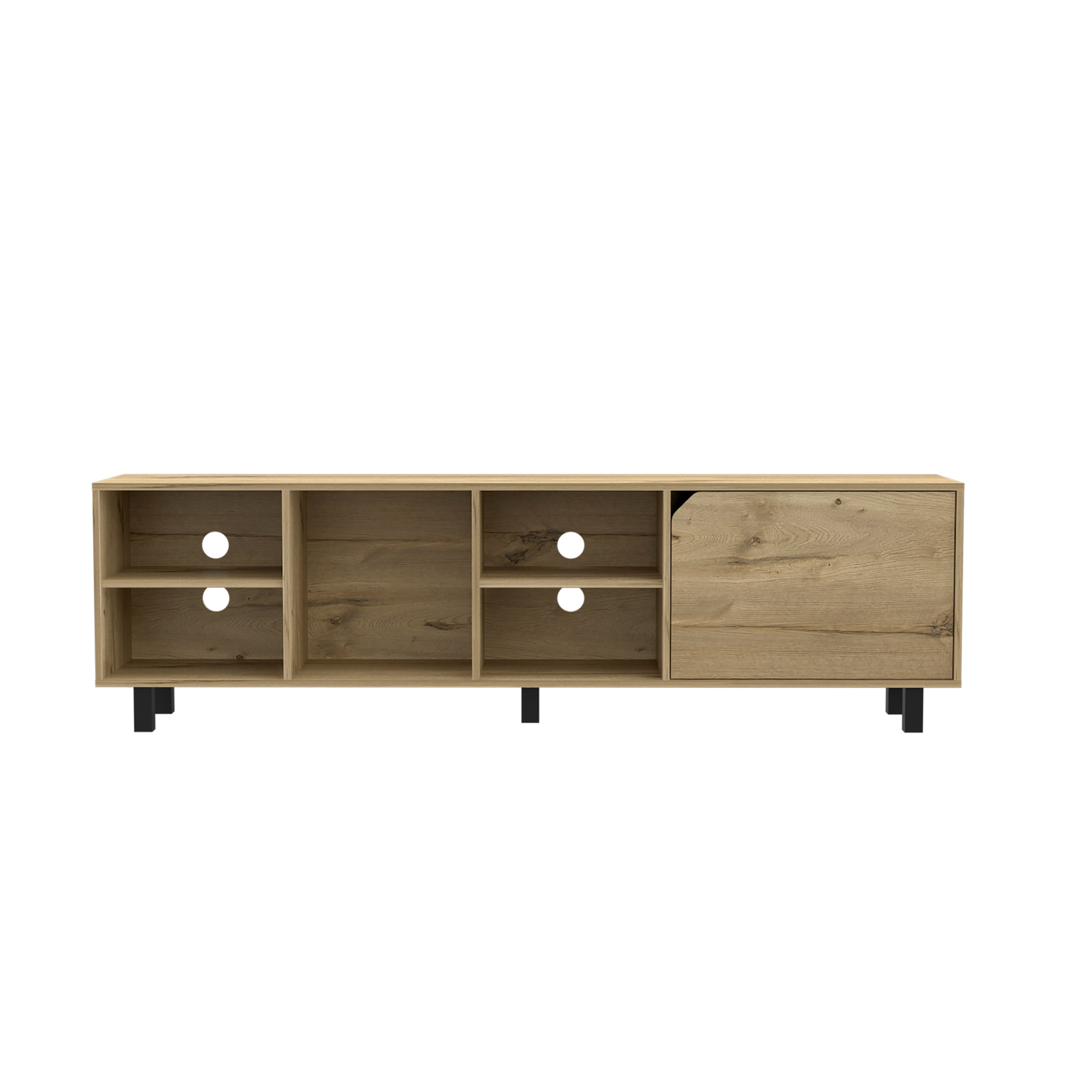 Knubmt Wood TV Cabinet for TV´s up 70", Entertainment Center with 4 ...