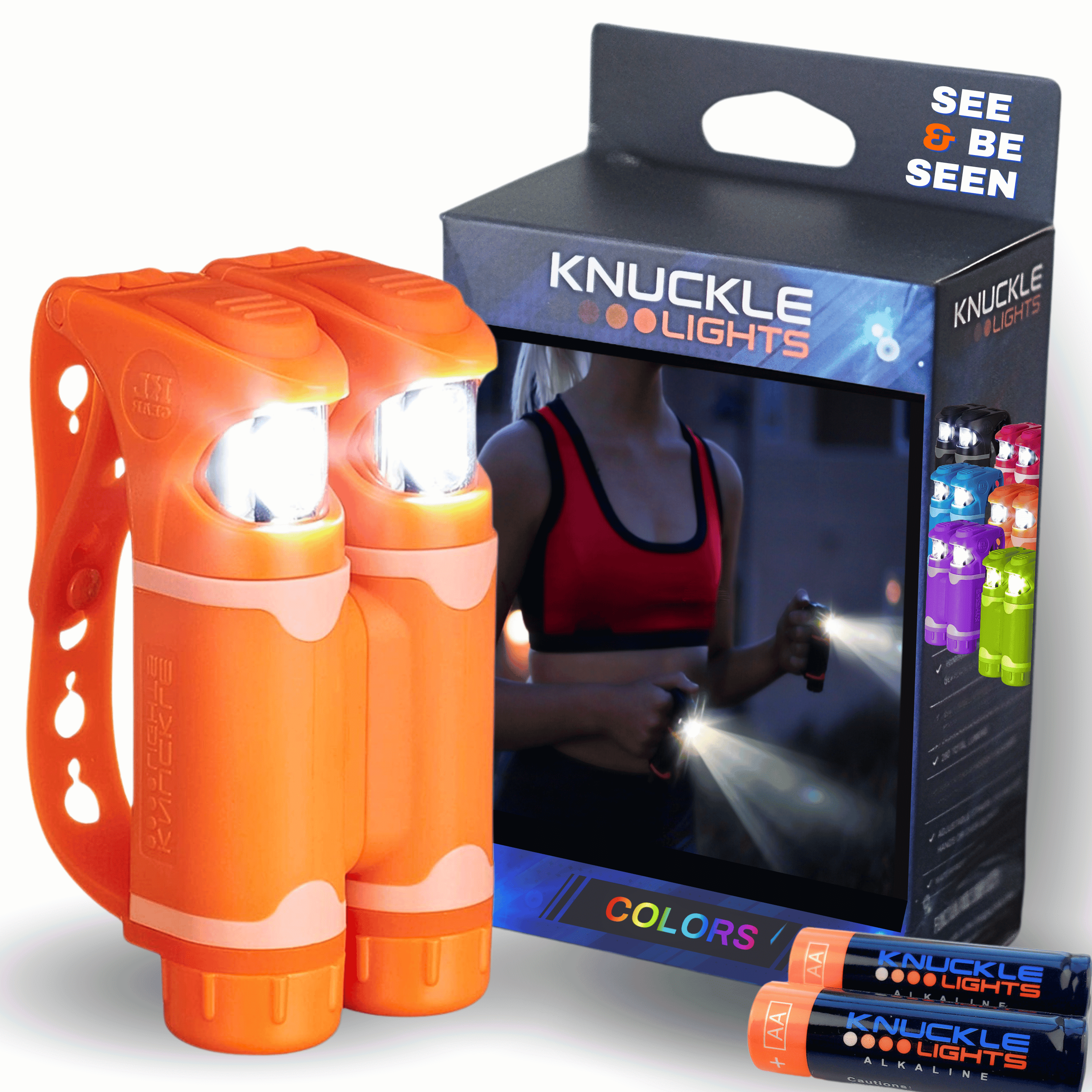 Knuckle Lights Colors Running Flashlights for Runners - Night Safety ...