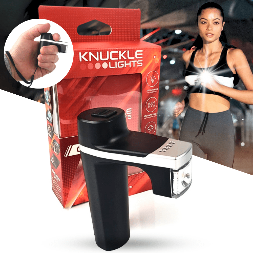 Knuckle Lights ONE Running Light for Runners and Walkers Rechargeable ...